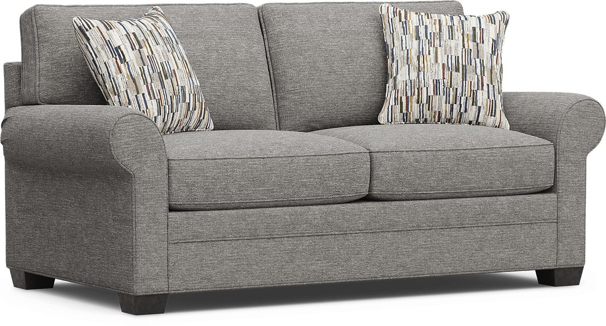 Cindy Crawford Bellingham Gray Textured Loveseat | Rooms to Go