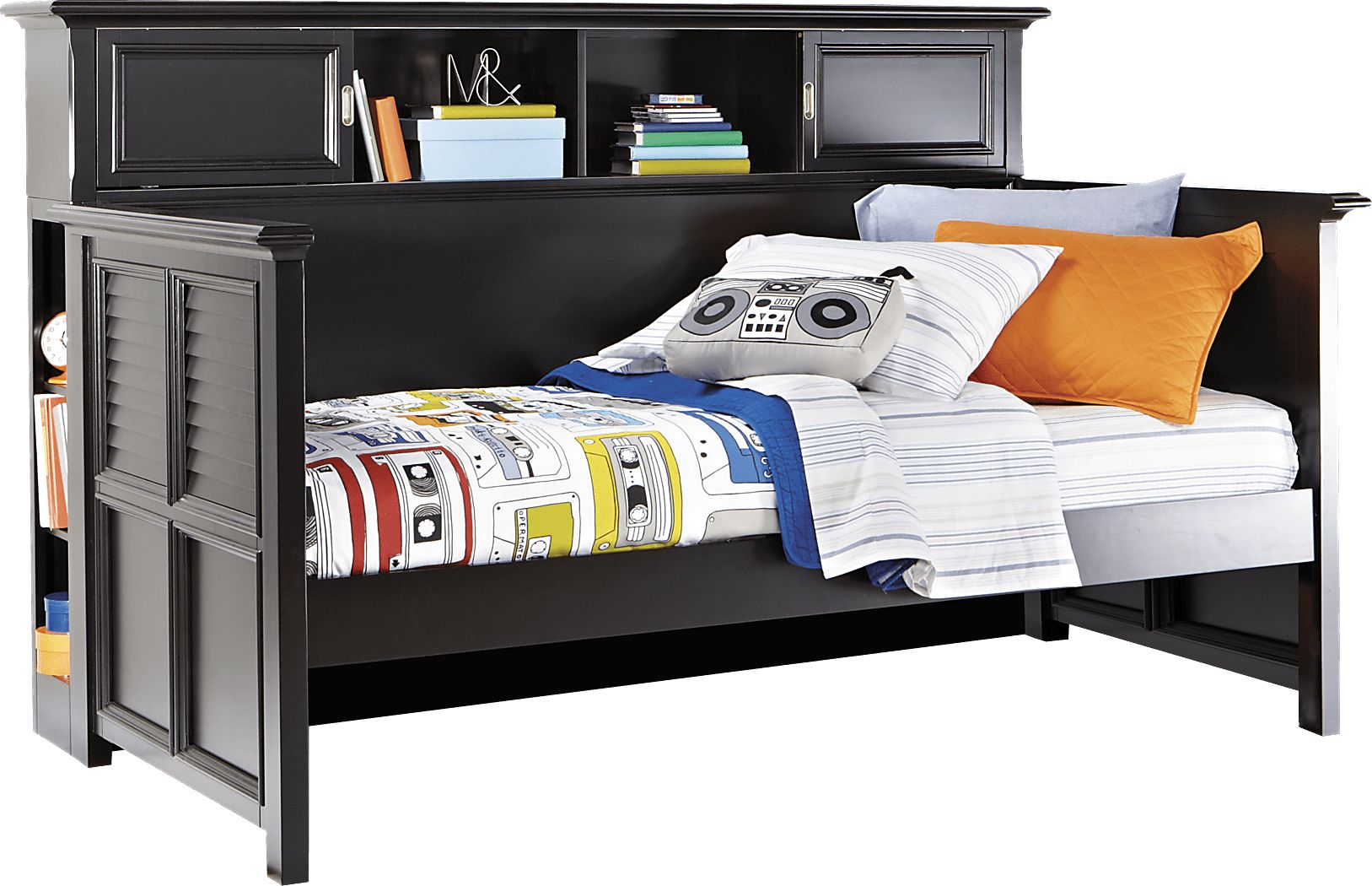 Belmar Black 4 Pc Twin Bookcase Daybed - Rooms To Go