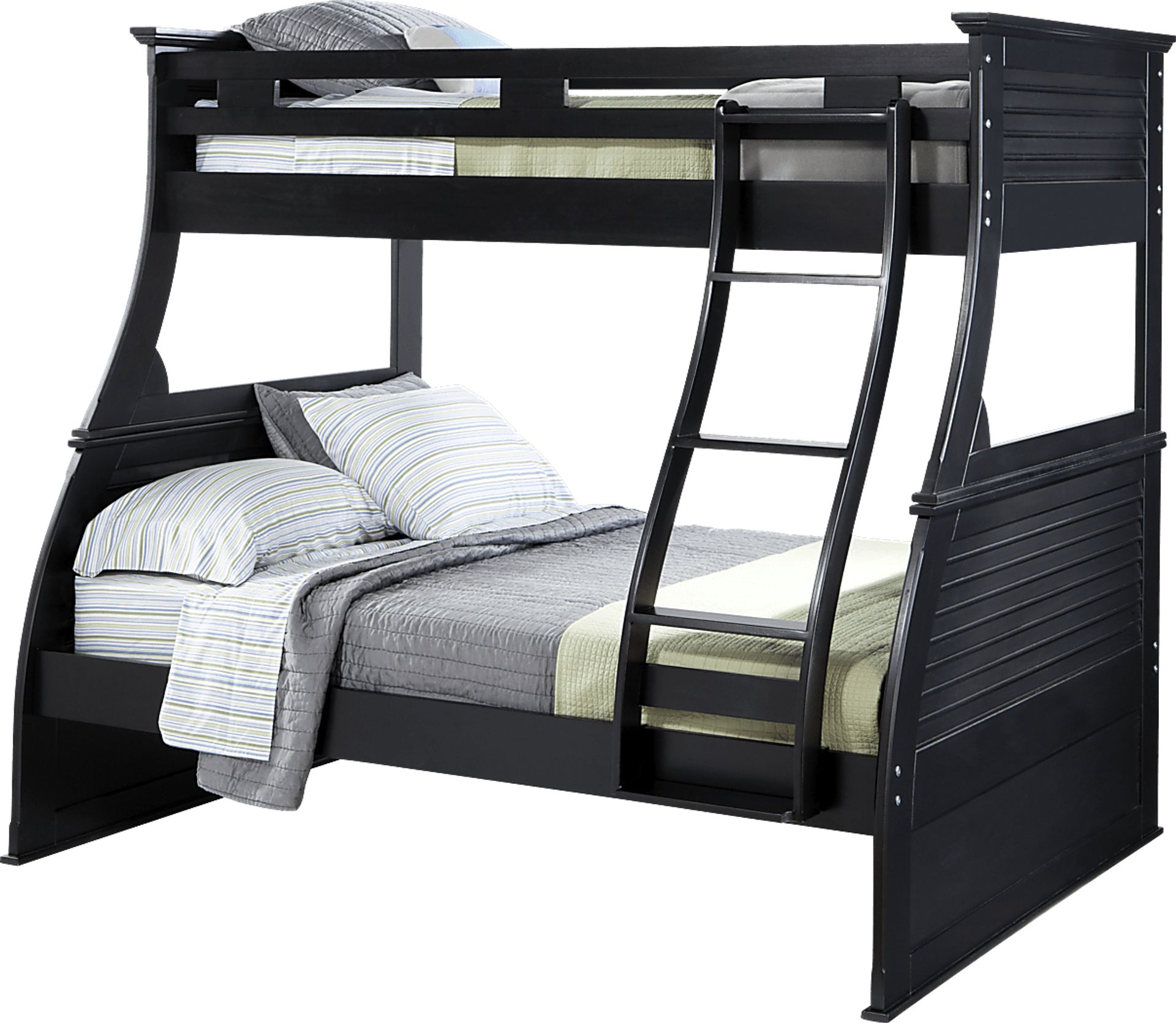 Belmar Black Black,Colors 4 Pc Twin/Full Bunk Bed | Rooms to Go