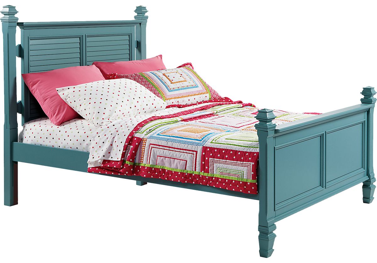 Belmar Blue Colors 3 Pc Full Poster Bed | Rooms to Go