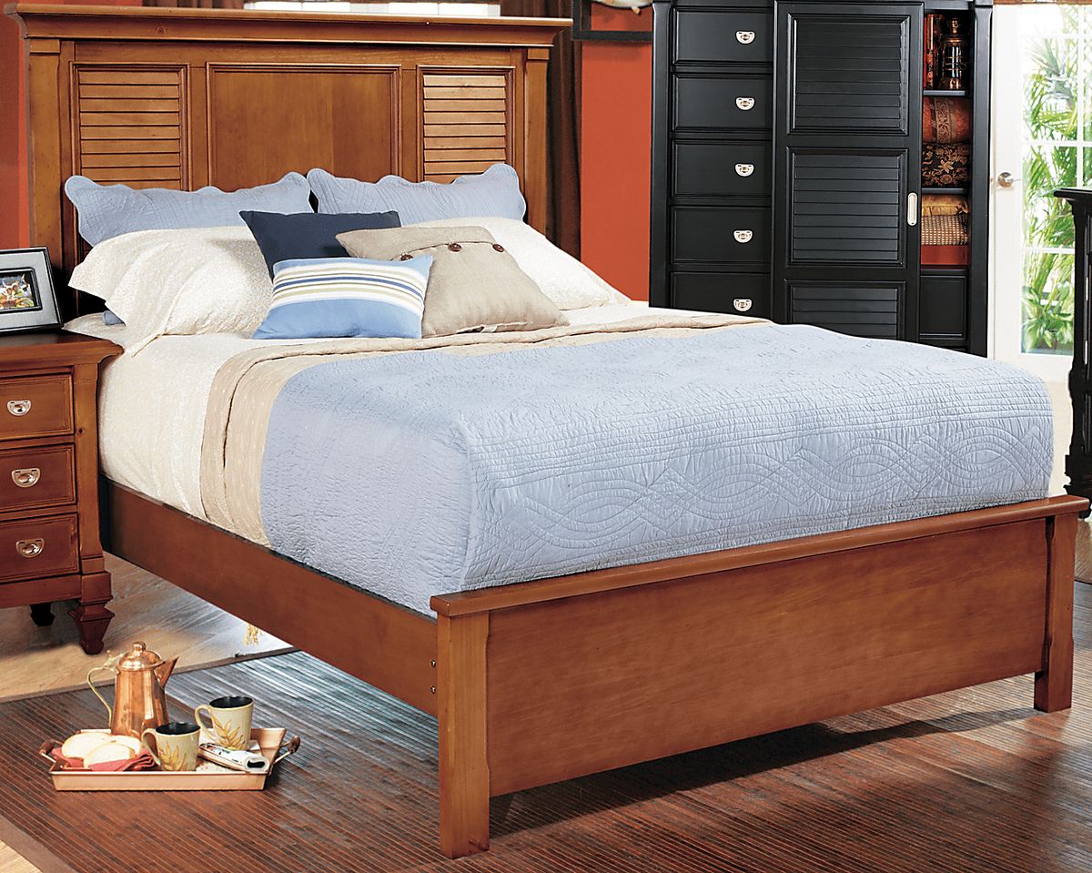 Belmar Dark Pine Wood 3 Pc Queen Bed | Rooms to Go