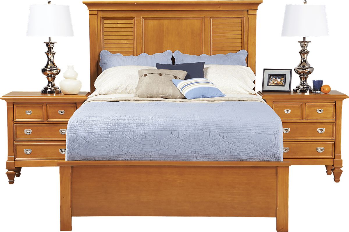 Belmar Light Pine Wood 3 Pc Queen Bed | Rooms to Go