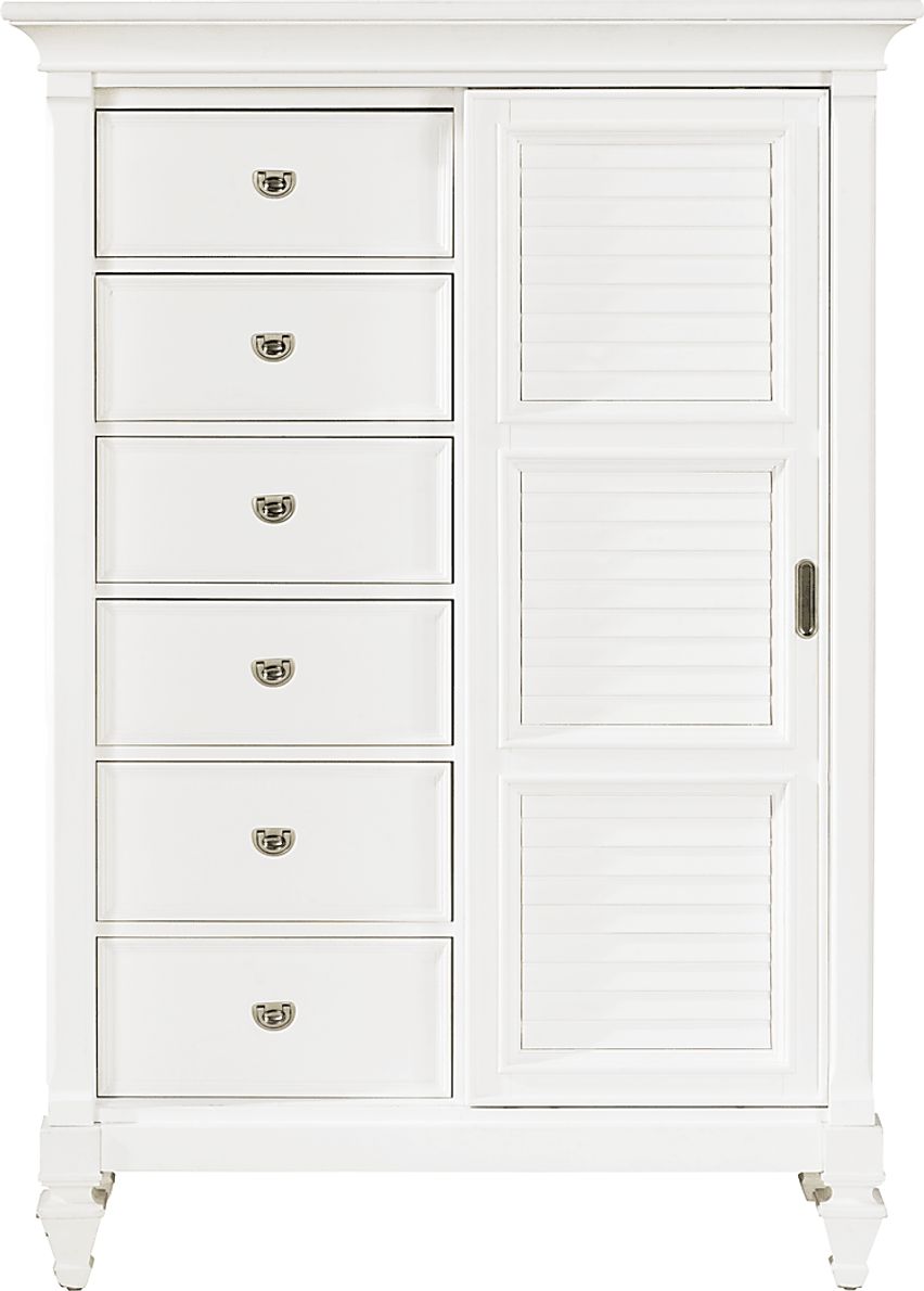 Belmar White Colors,White Gentleman'S Chest - Rooms To Go