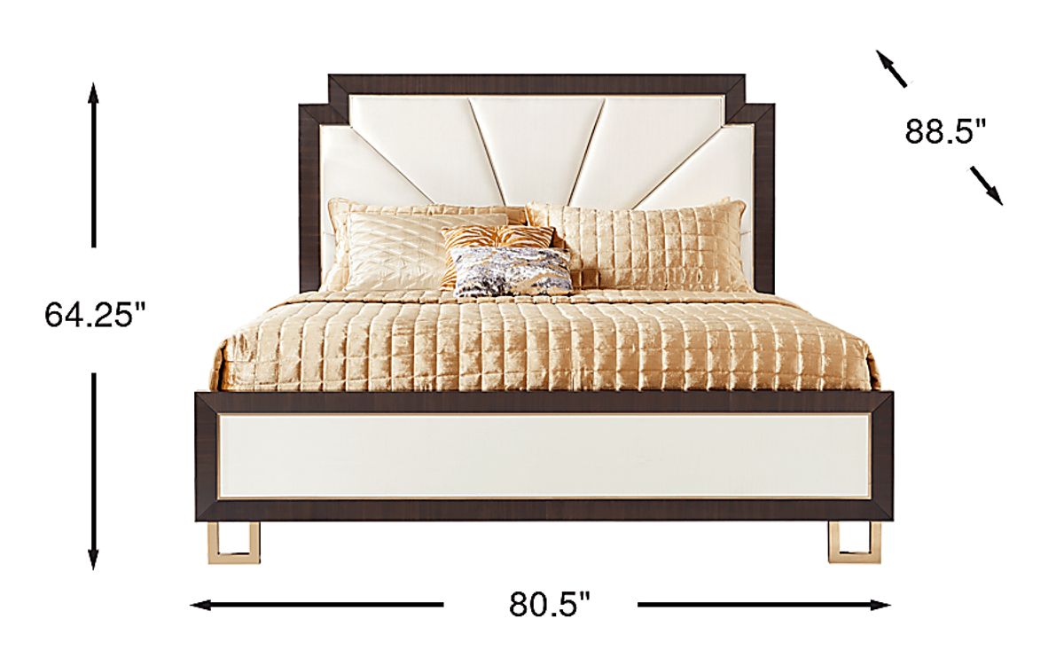Belmont Place Espresso Dark Wood 3 Pc King Upholstered Bed | Rooms to Go