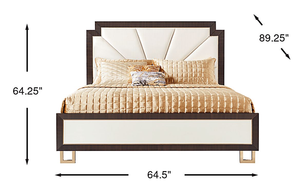 Belmont Place Espresso Dark Wood 3 Pc Queen Upholstered Bed | Rooms to Go