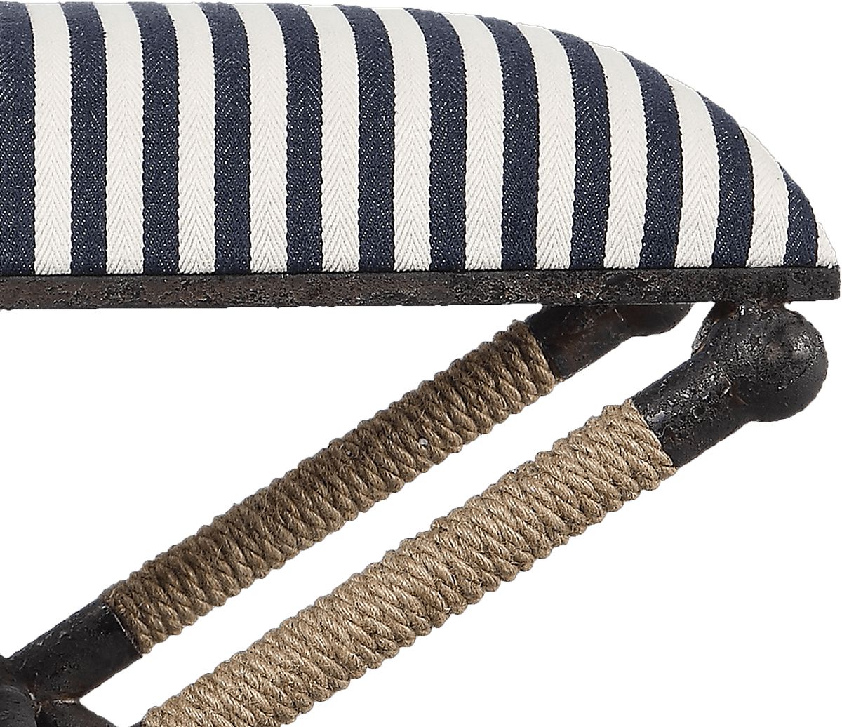 Belsfield Navy Blue Bench | Rooms to Go