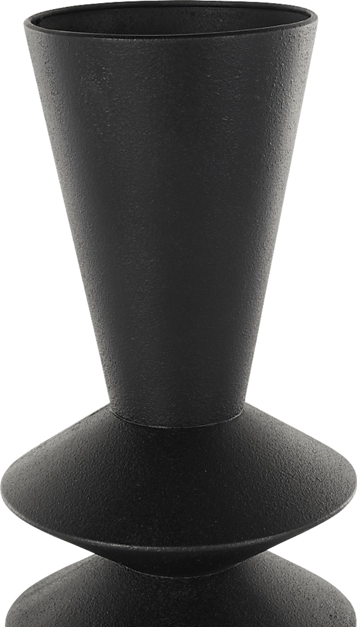 Bemar Ceramic Light Wood Black Vase | Rooms to Go