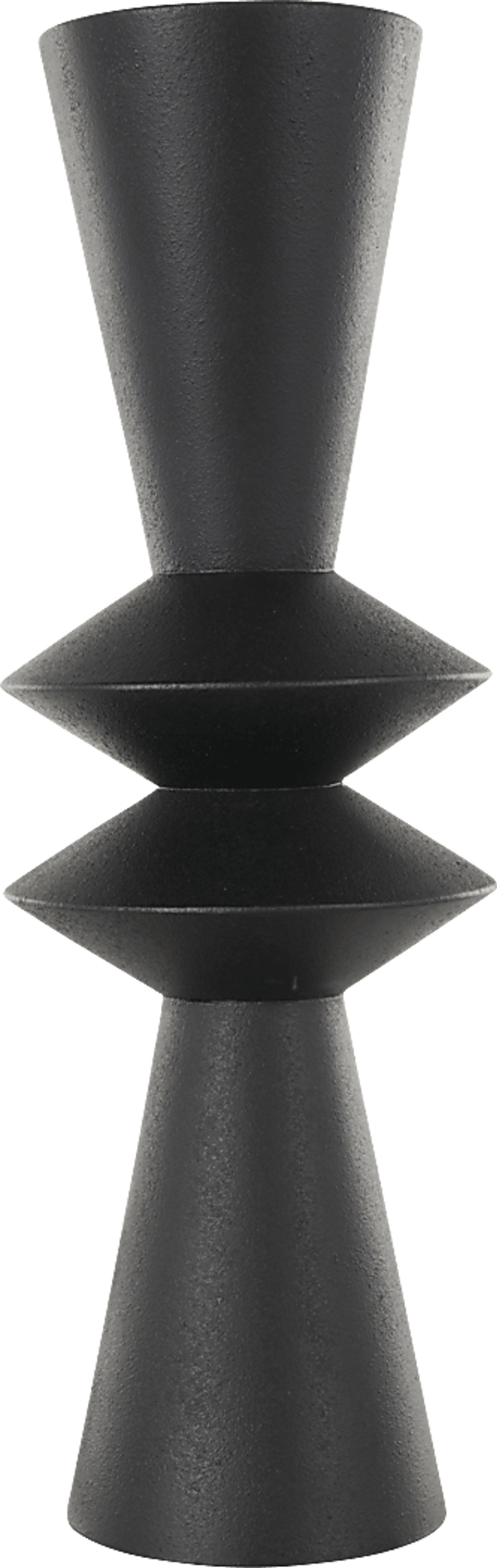 Bemar Ceramic Light Wood Black Vase | Rooms to Go
