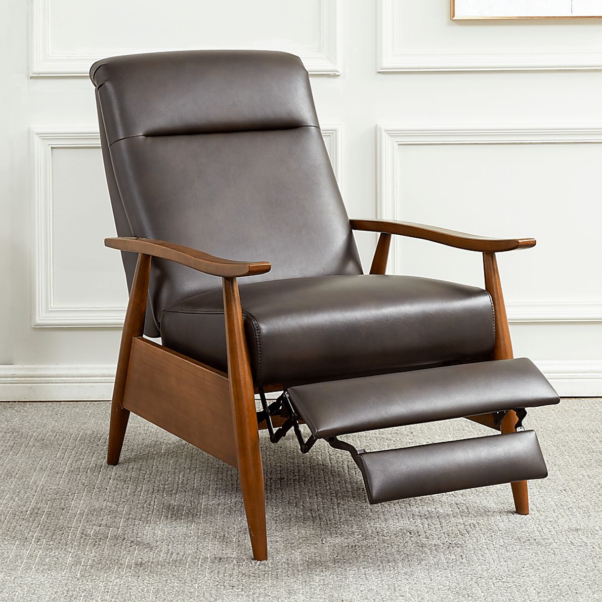 Benbro II Brown Push Back Recliner - Rooms To Go