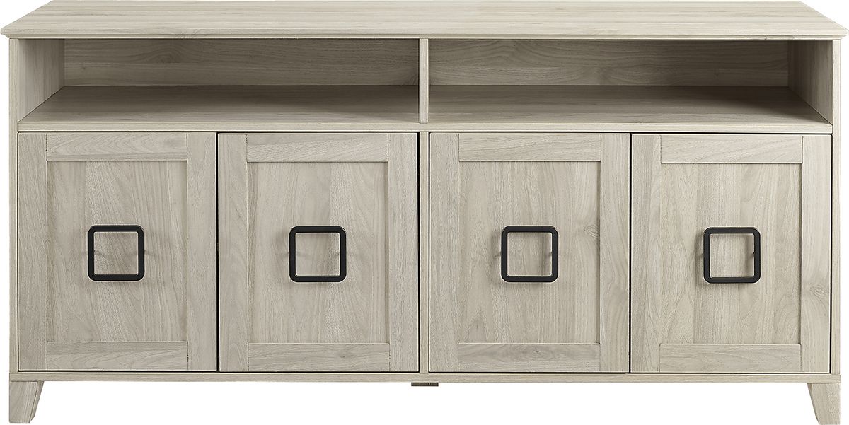 Bendemeer Beige Colors,Light Wood,White Console | Rooms to Go