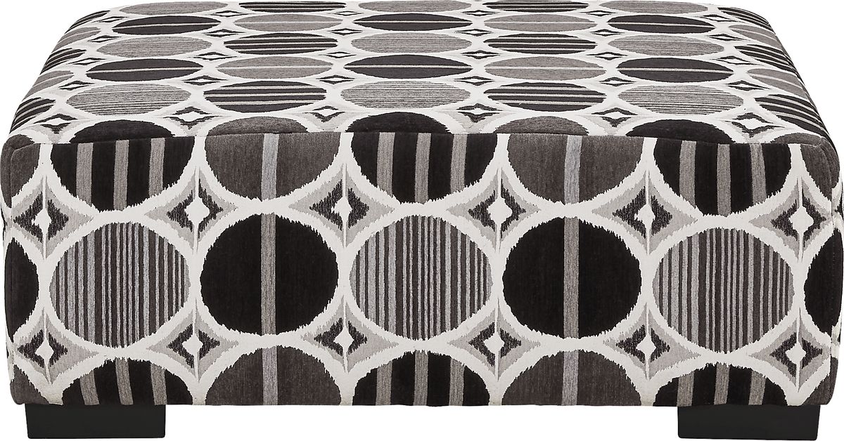 Benton Place Gray Woven Cocktail Ottoman | Rooms to Go