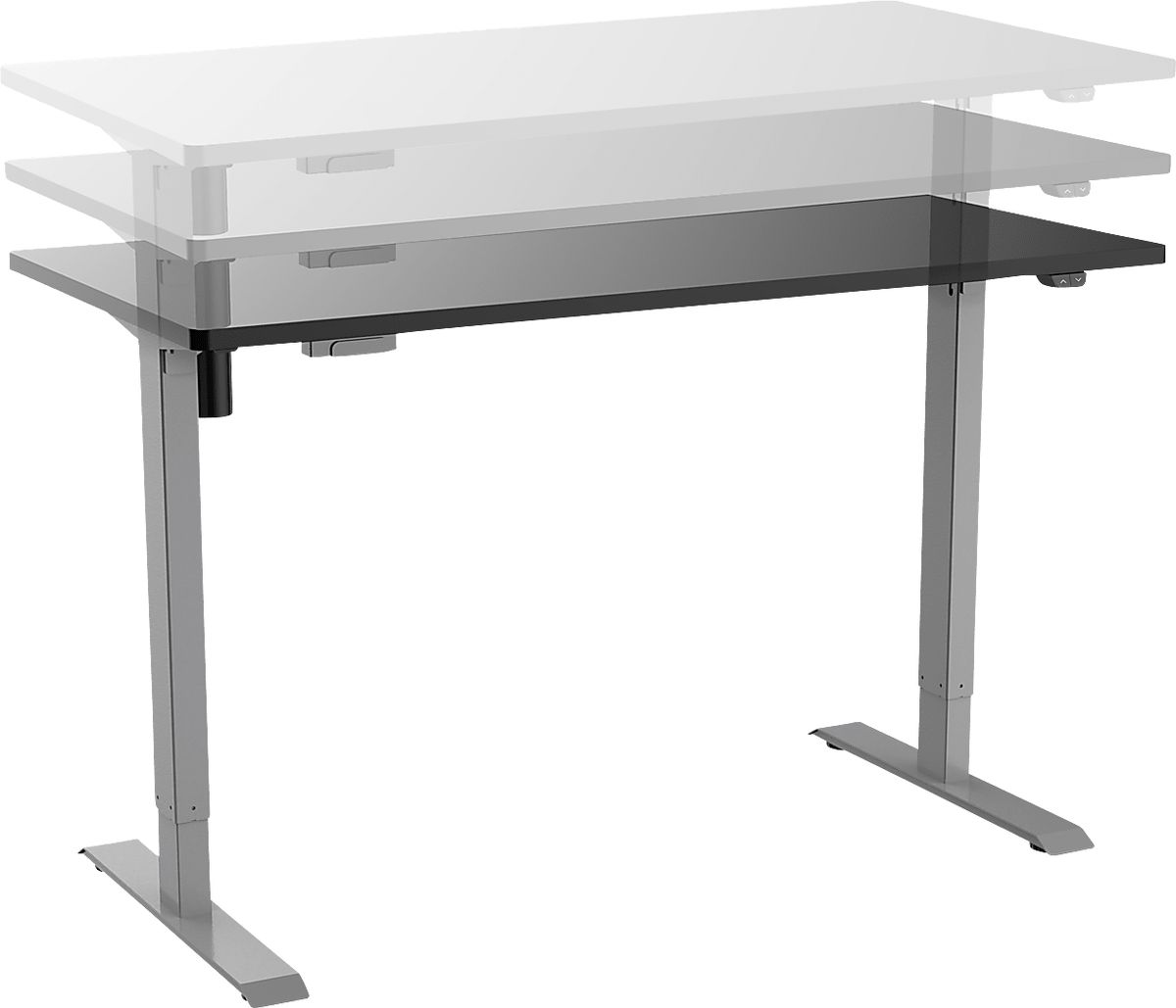 Benwin Gray Black Desk | Rooms to Go