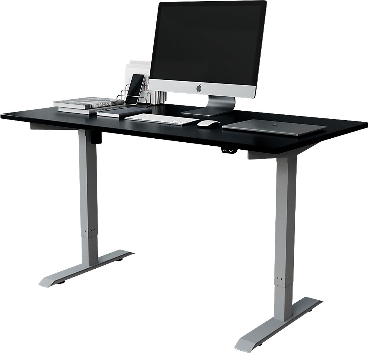 Benwin Gray Black Desk | Rooms to Go