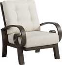 Bermuda Bay 5 Pc Bronze Metal Parchment Beige Aluminum Outdoor Seating ...