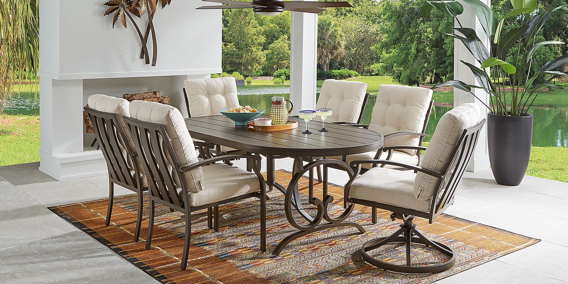 Bronze outdoor dining chairs store