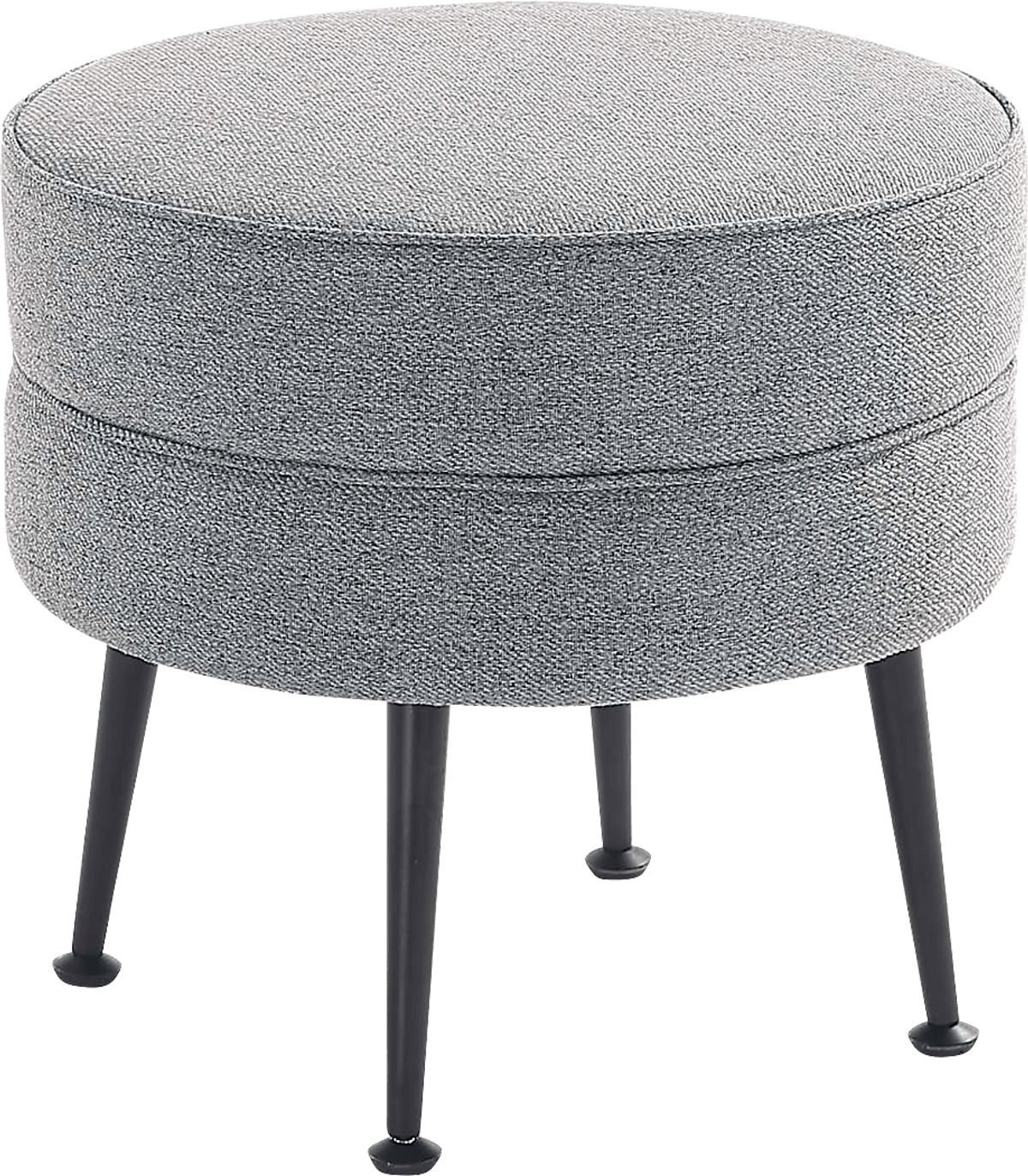 Berseem II Gray Polyester Fabric Ottoman | Rooms to Go