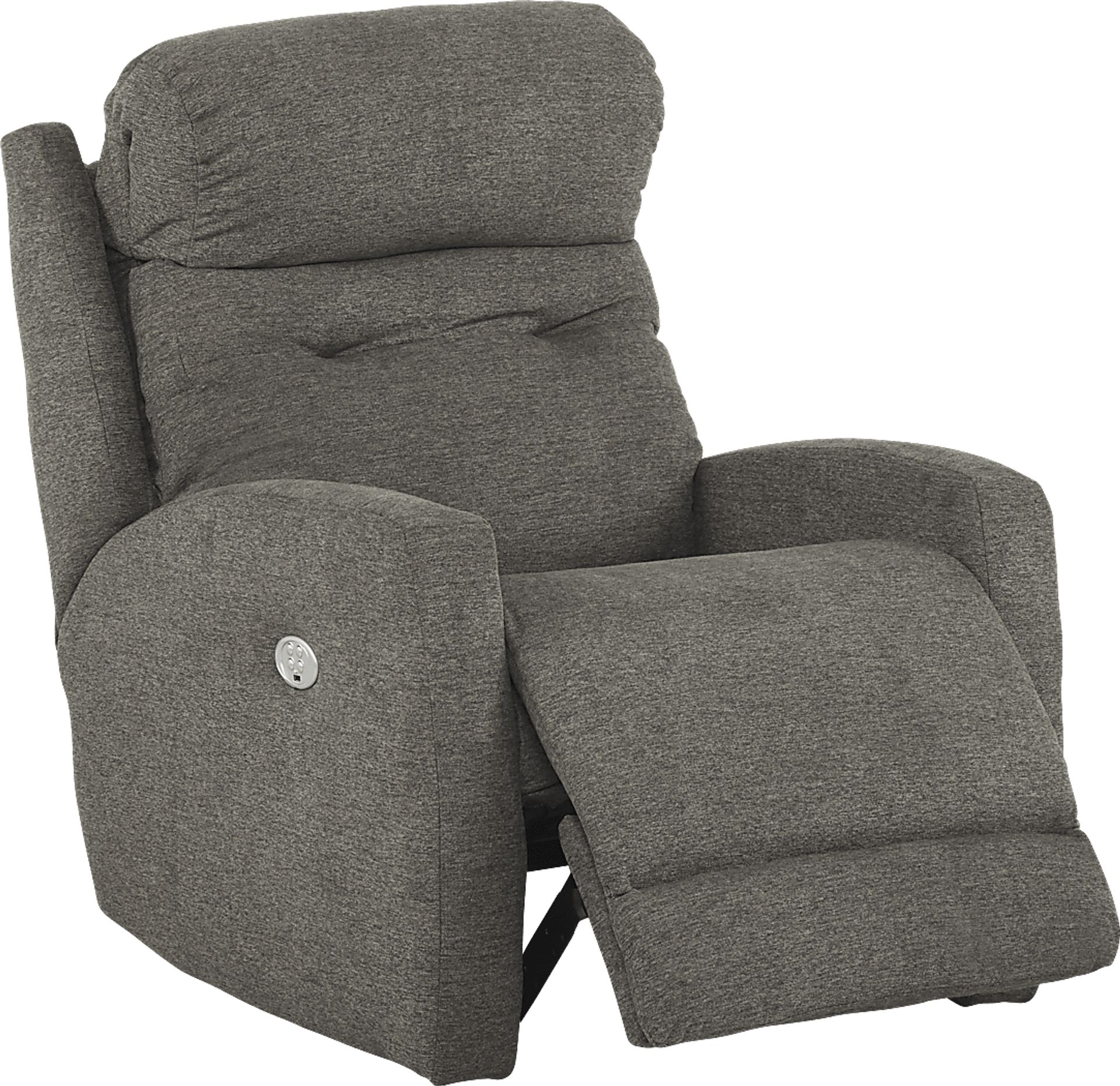 Bessemer Gray Microfiber Dual Power Recliner | Rooms to Go