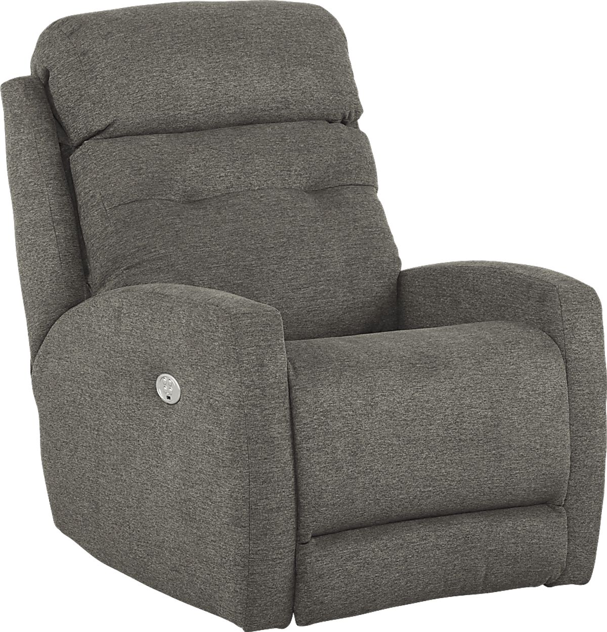 Bessemer Gray Microfiber Dual Power Recliner | Rooms to Go
