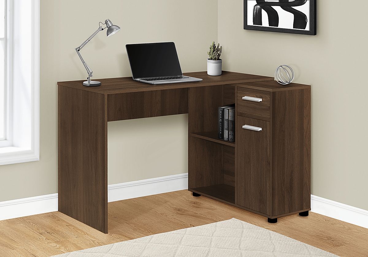 Bestrom Dark Brown Desk | Rooms to Go
