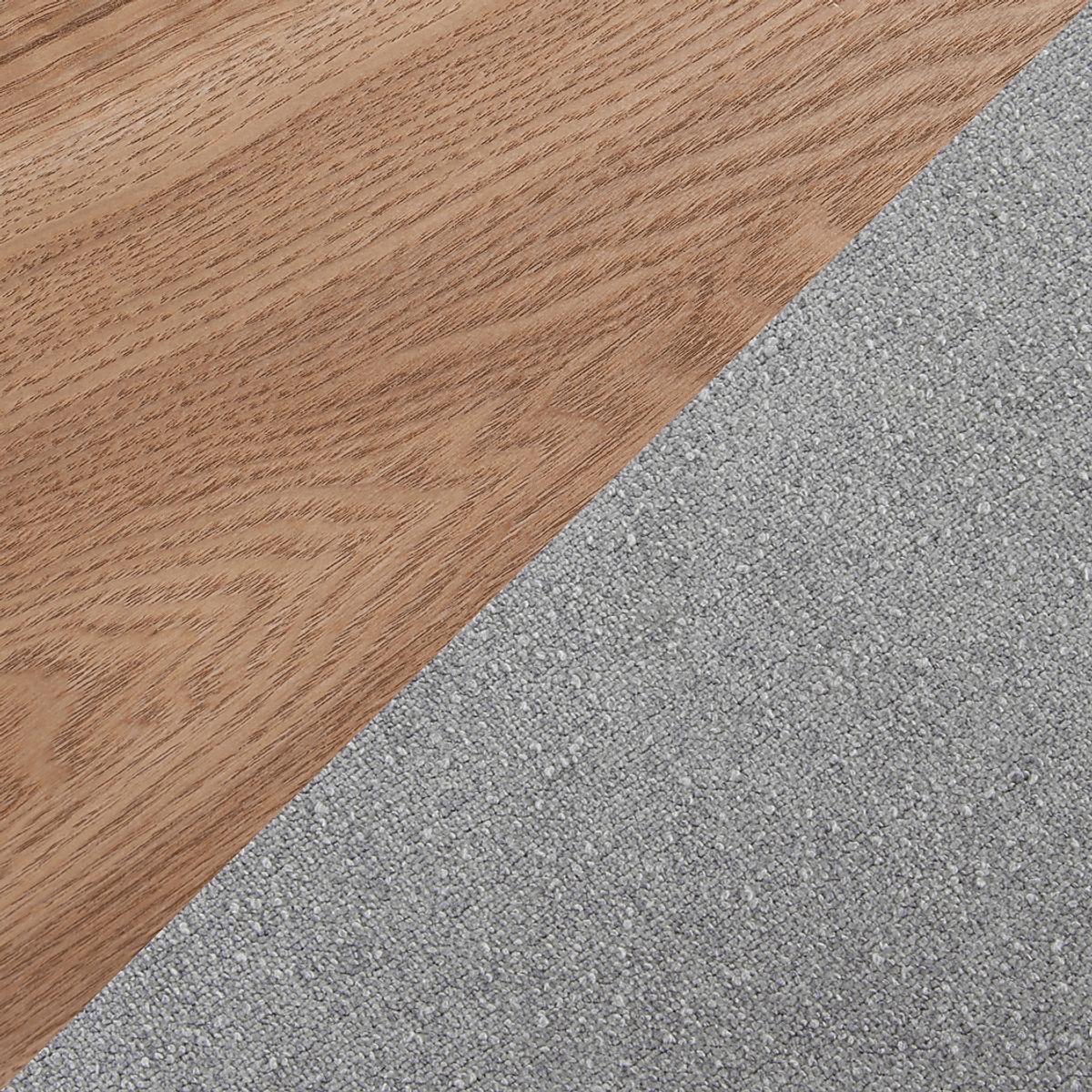 Betana Natural Light Wood Gray Fabric Ottoman | Rooms to Go