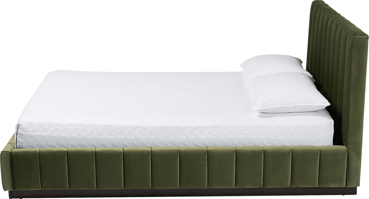 Betany Green Colors Polyester Fabric Queen Bed | Rooms to Go