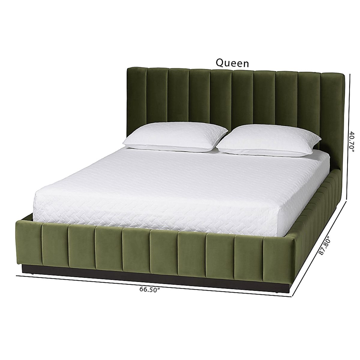 Betany Green Colors Polyester Fabric Queen Bed | Rooms to Go