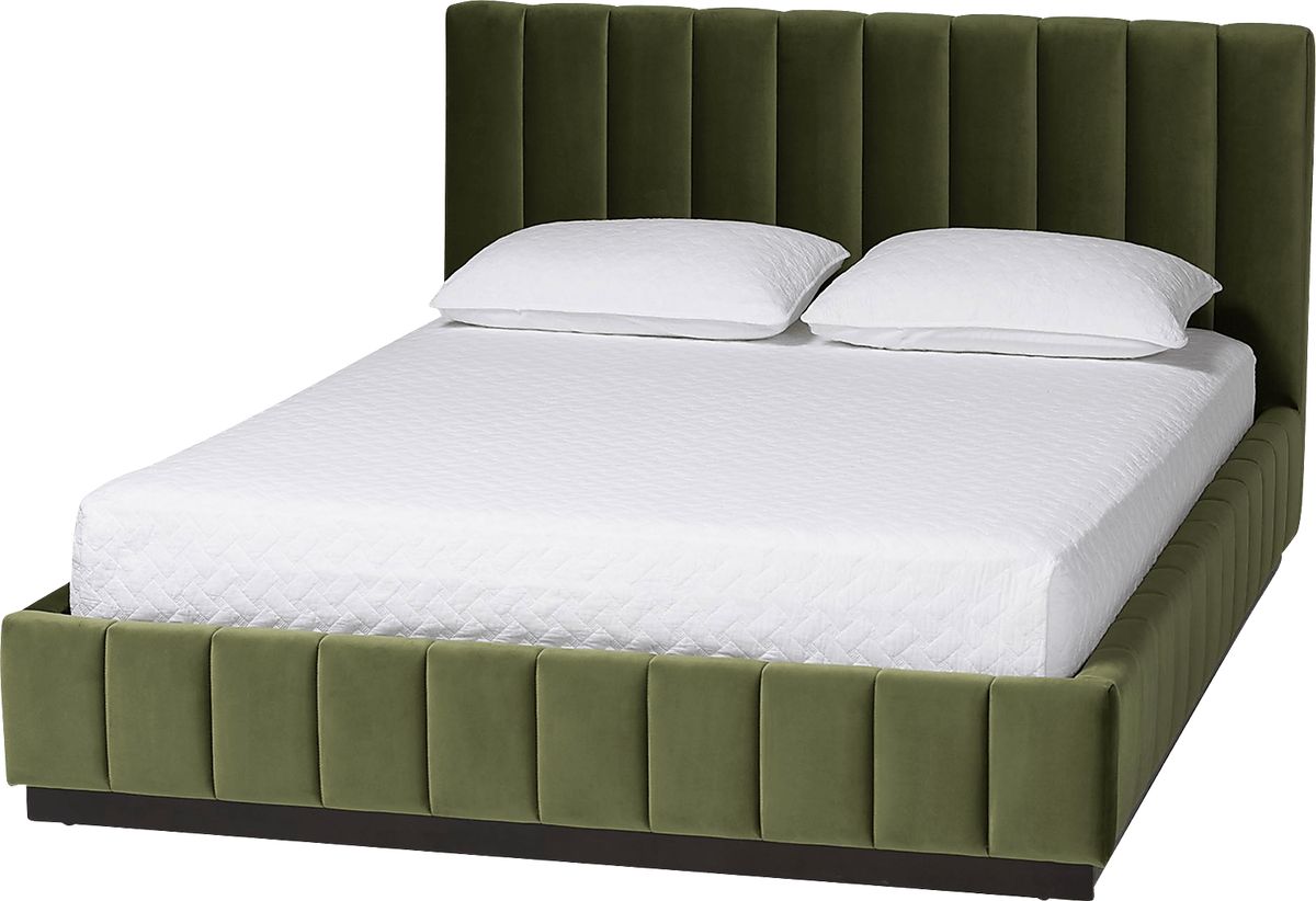 Betany Green Colors Polyester Fabric Queen Bed | Rooms to Go