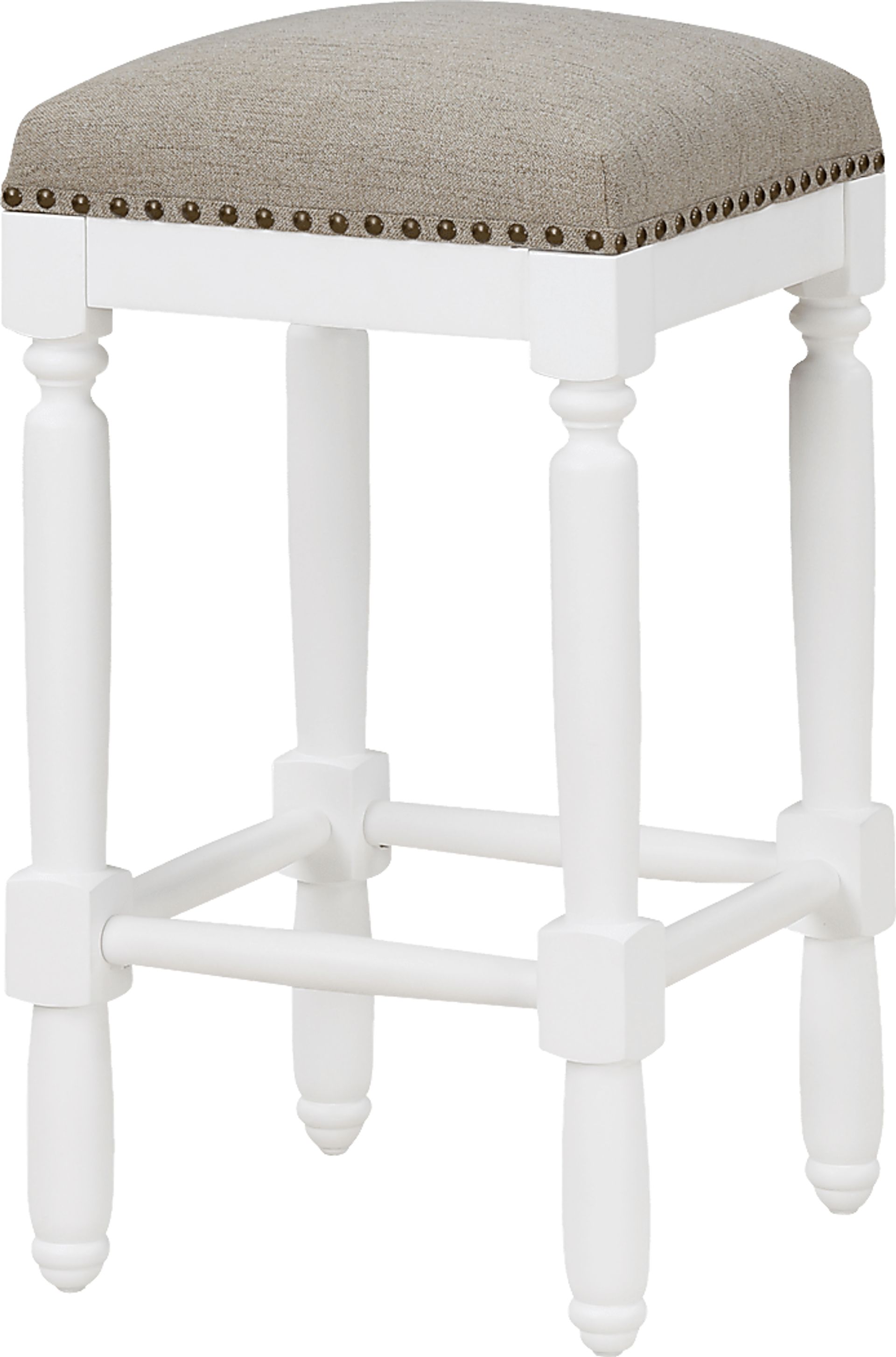 Betram White Colors,White Beige Counter Height Stool | Rooms to Go