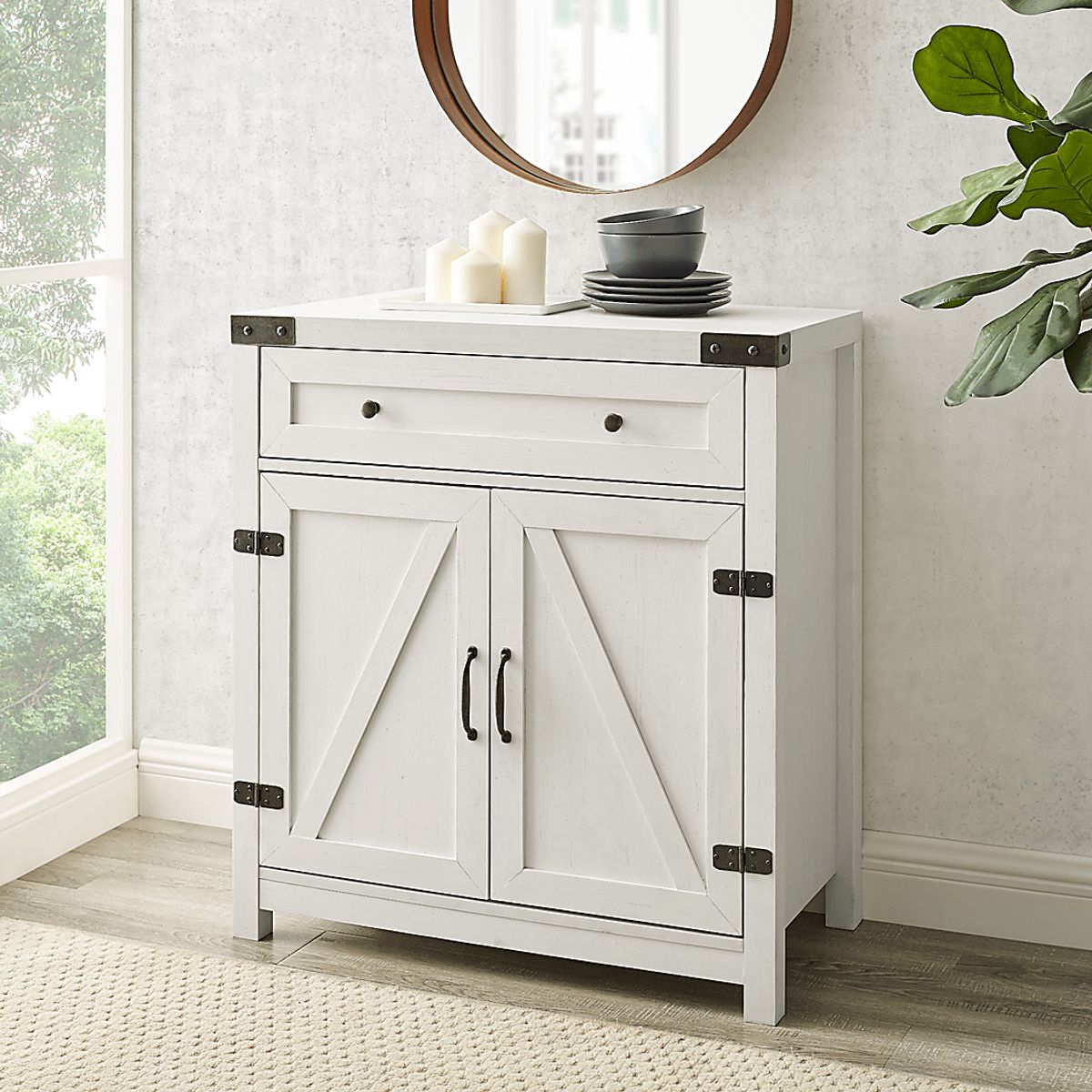 Betwood White Colors,White Accent Cabinet | Rooms to Go