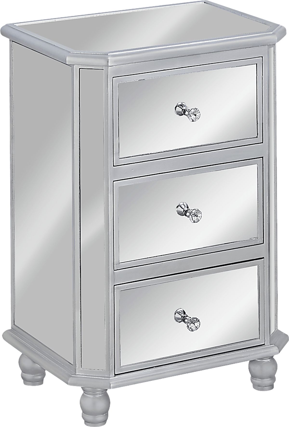 Beveridge Silver Gray Nightstand | Rooms to Go