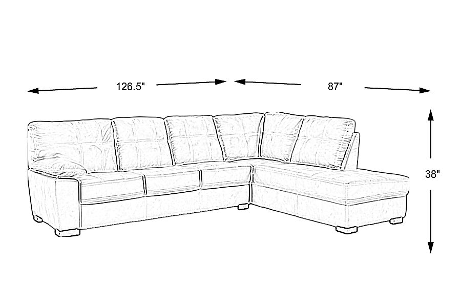 Bexley Square Cream 2 Pc Sectional - Rooms To Go