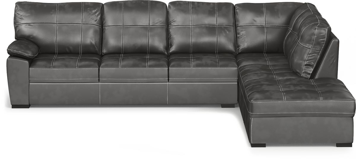Bexley Square 3 Pc Slate Gray Polyester Fabric Living Room Set With 2 ...