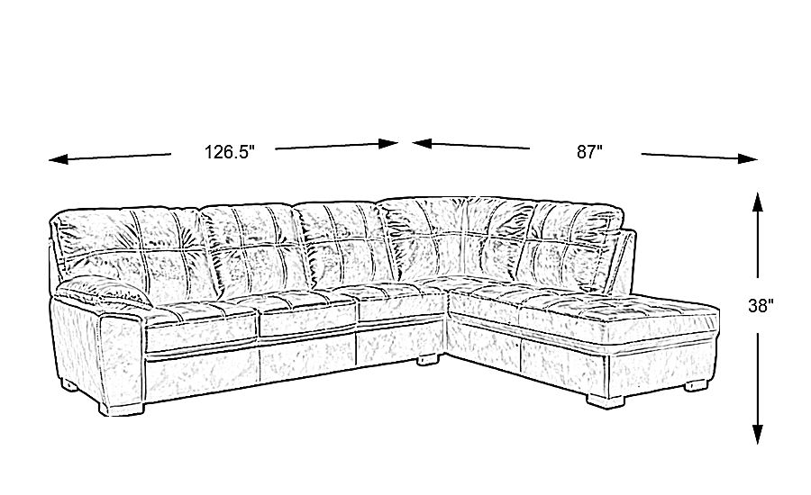 Bexley Square Slate 2 Pc Sectional - Rooms To Go