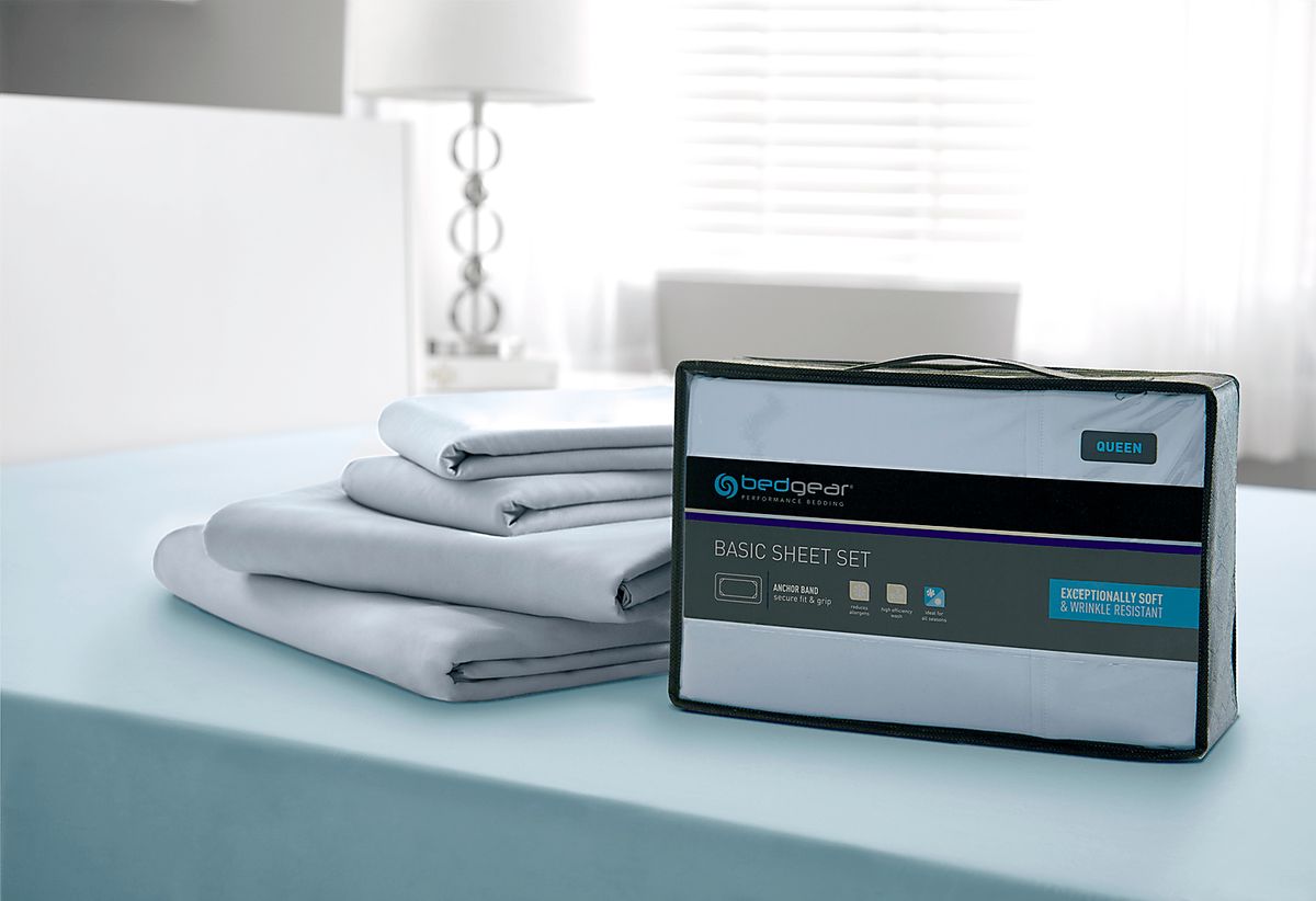 Bedgear Bg Basic Mist Blue Sheet Sets | Rooms to Go