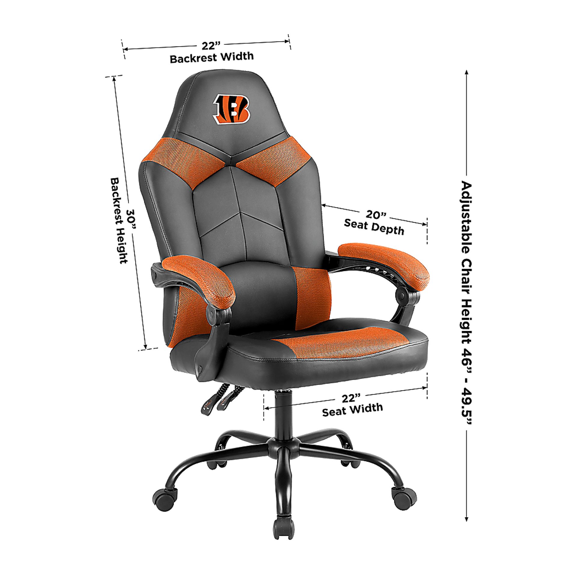 Big Team Orange Orange,Red Polyester,Steel,Vinyl Fabric Office Chair ...