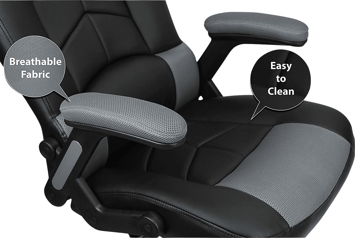 Big Team Gray Gaming Chair | Rooms to Go