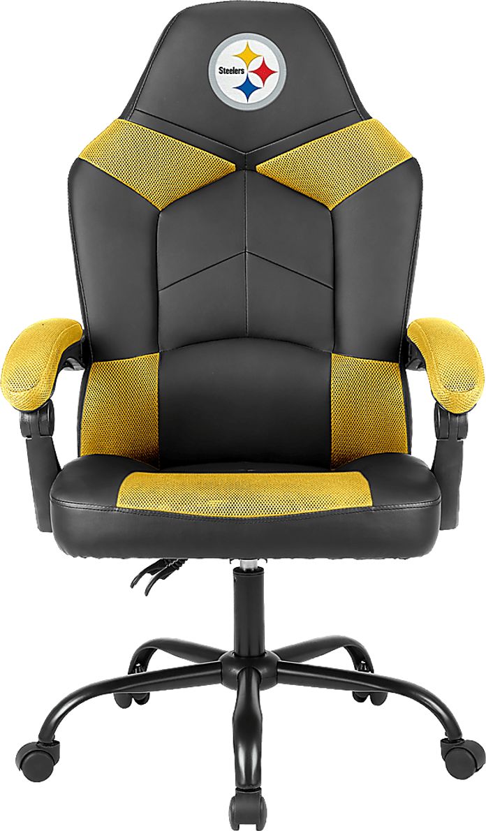 Big Team Yellow Polyester,Steel,Vinyl Fabric Office Chair - Rooms To Go