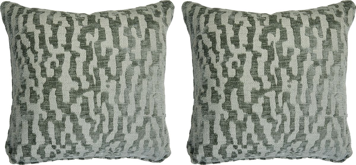 Biko 2 Pc Sage Green Chenille Fabric Toss Pillows | Rooms to Go