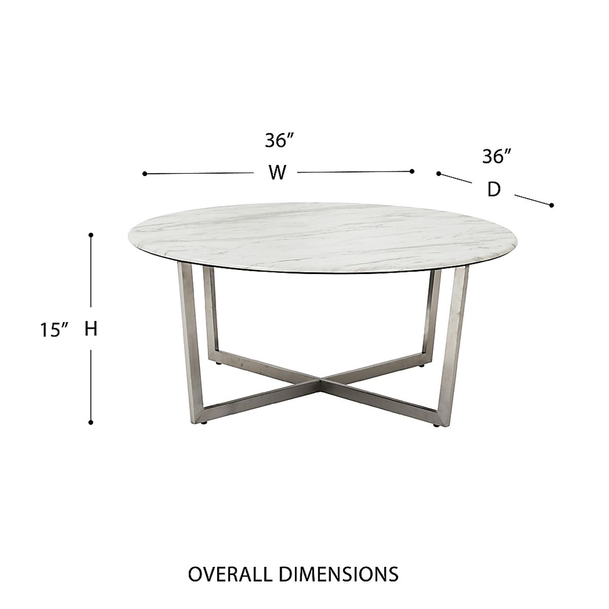 Bilbro I White Colors,White Cocktail Table | Rooms to Go