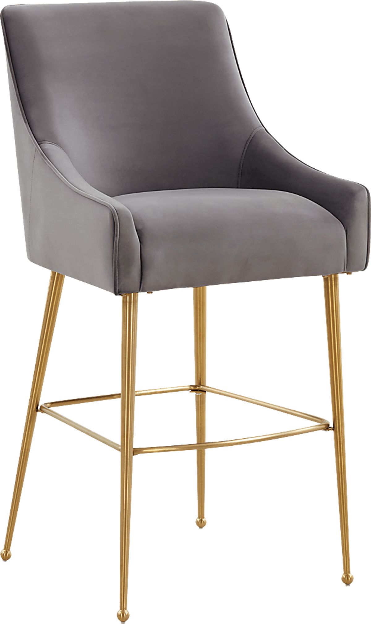 Bilburston Gold Colors,Metal Dark Gray Polyester Fabric Counter Stool ...