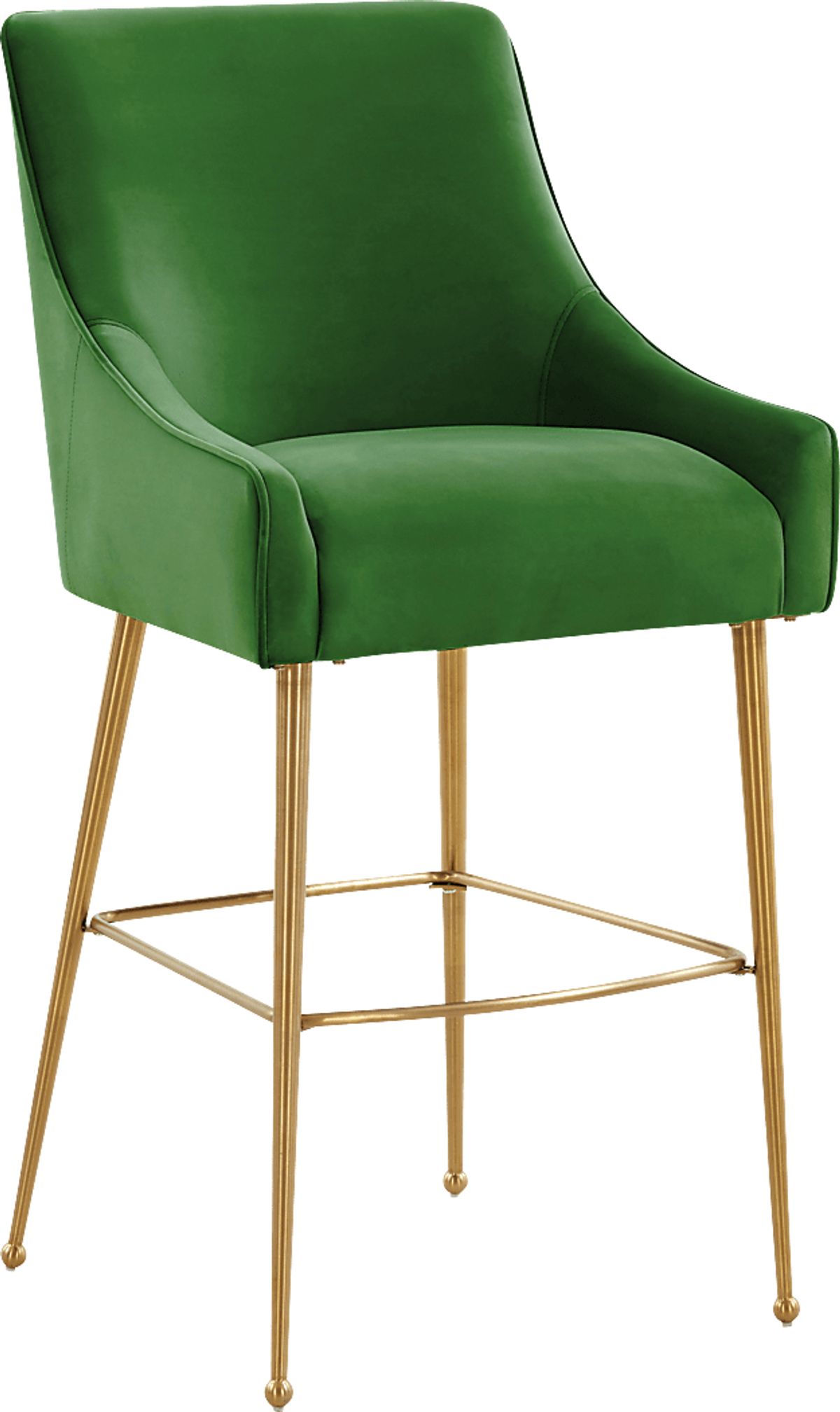 Bilburston Gold Colors,Metal Green Polyester Fabric Counter Stool ...