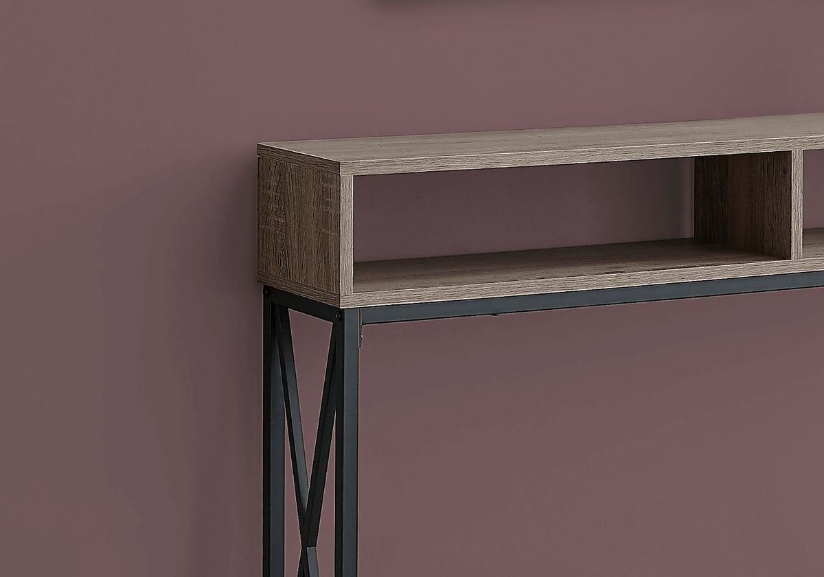 Binghampton Taupe Colors,Light Wood Console Table | Rooms to Go