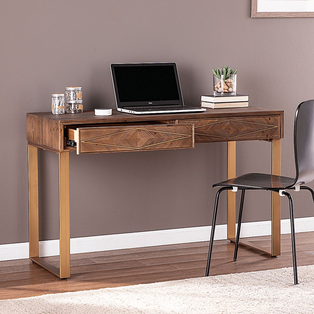 Birkwood Natural Light Wood Desk | Rooms to Go