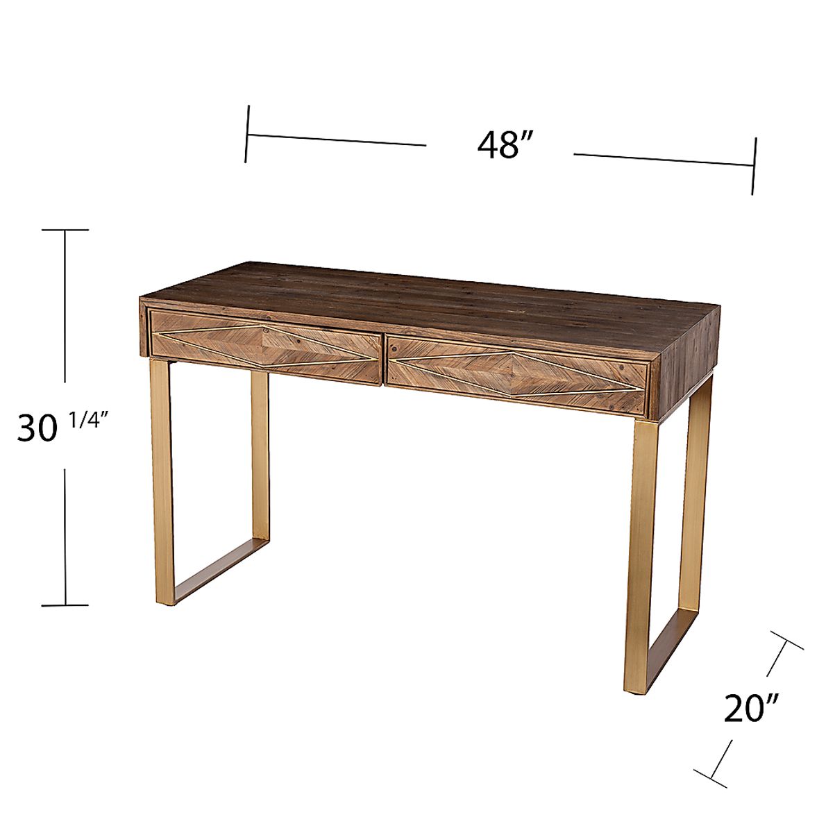 Birkwood Natural Desk - Rooms To Go
