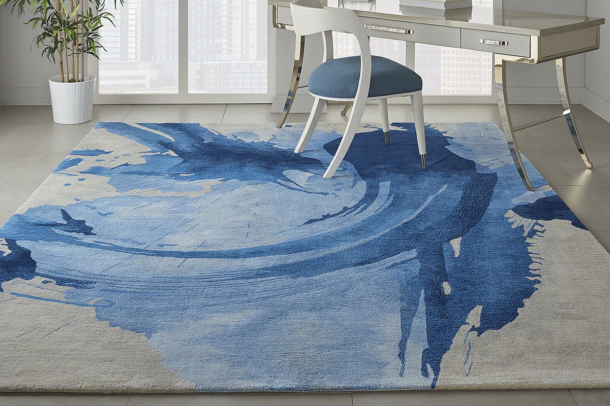 Bismarck Blue 8x11 Rug | Rooms to Go