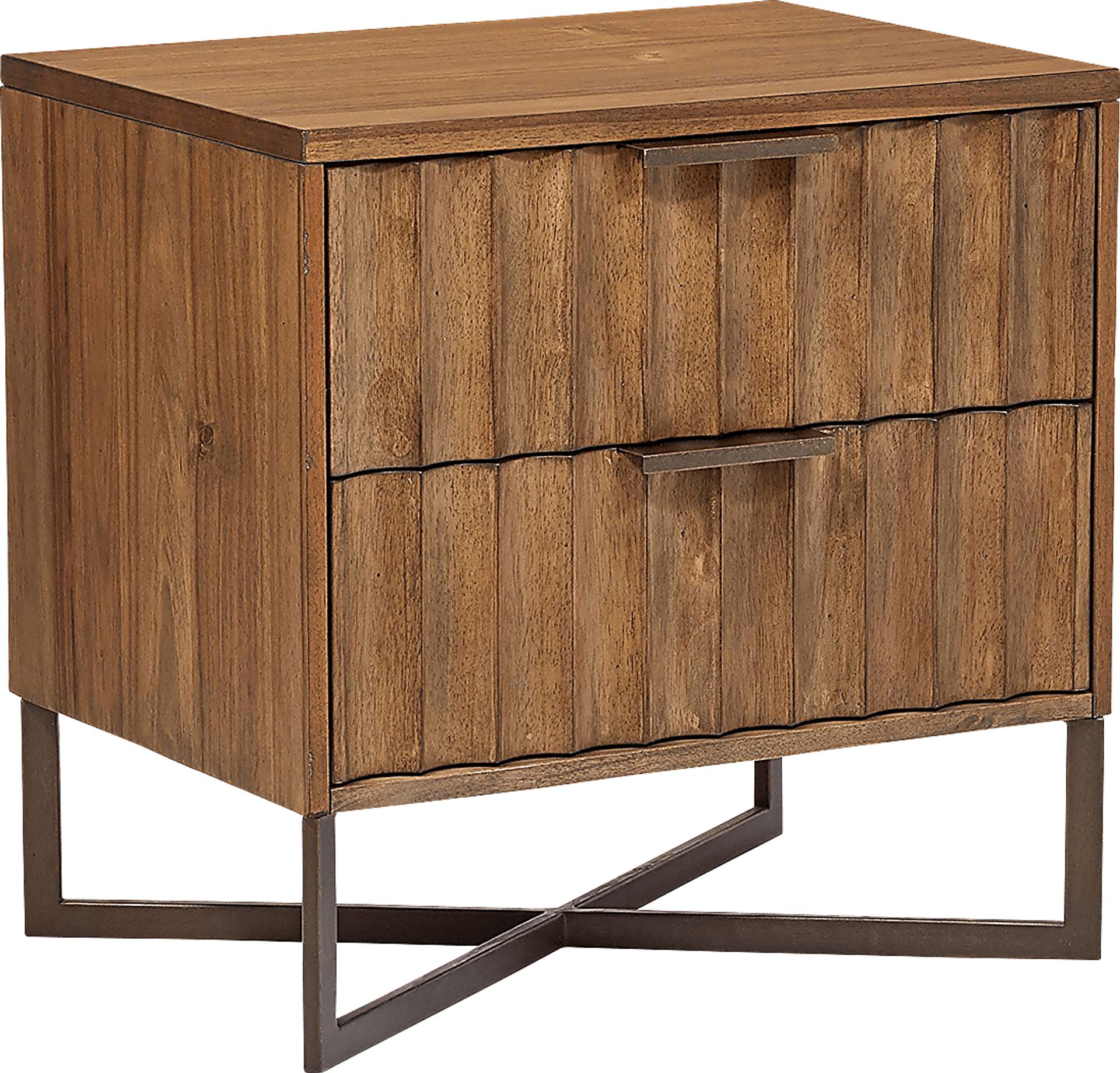 Bitteroot Brown Dark Wood Nightstand | Rooms to Go