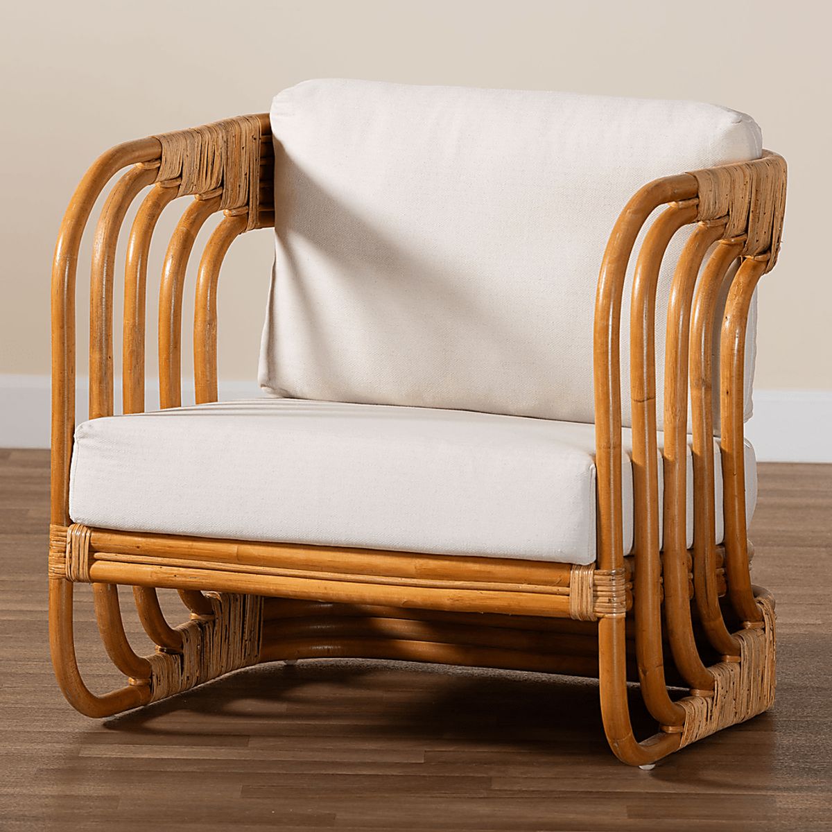 Bizzell Brown Polyester Fabric Accent Chair | Rooms to Go