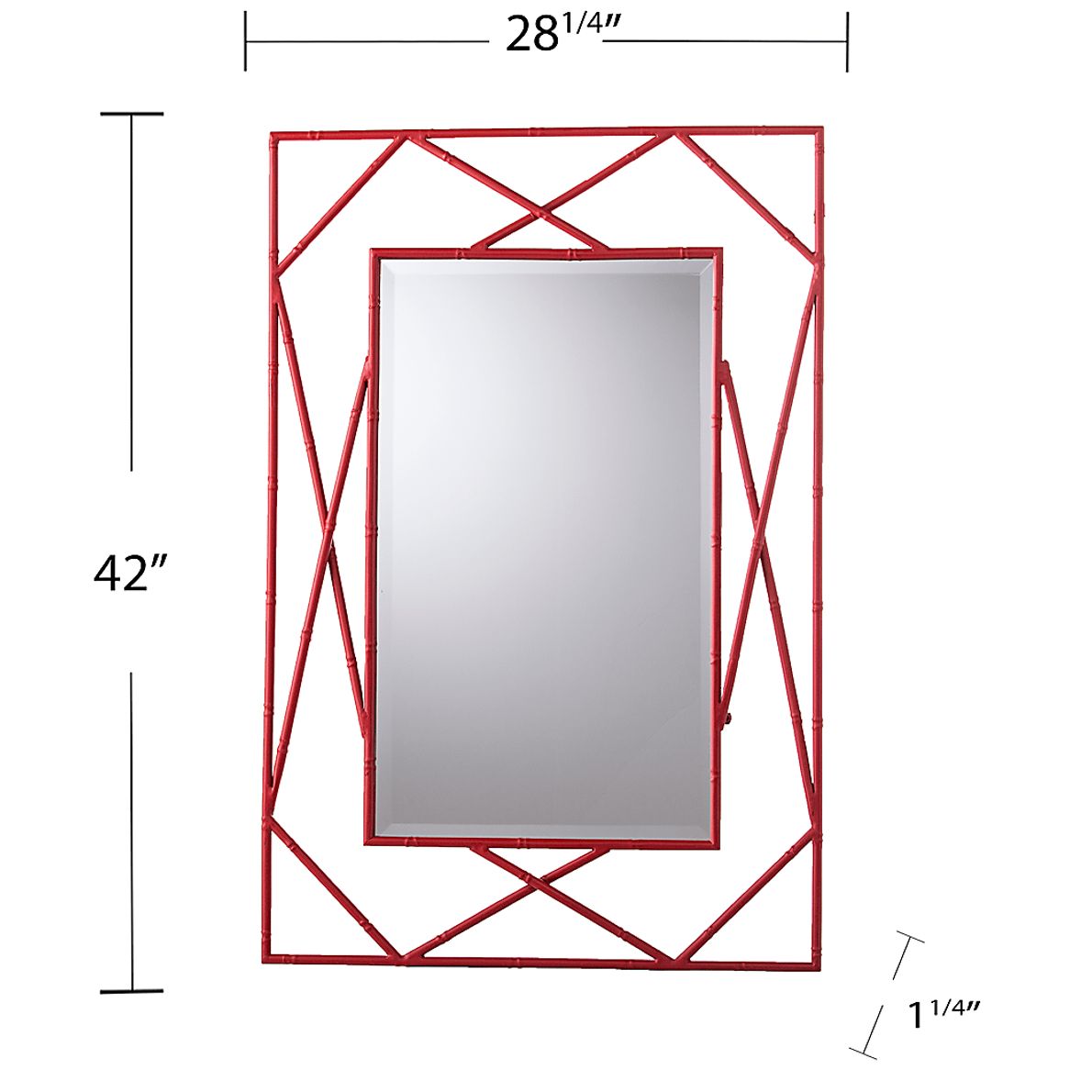 Blackwillow Red Mirror - Rooms To Go