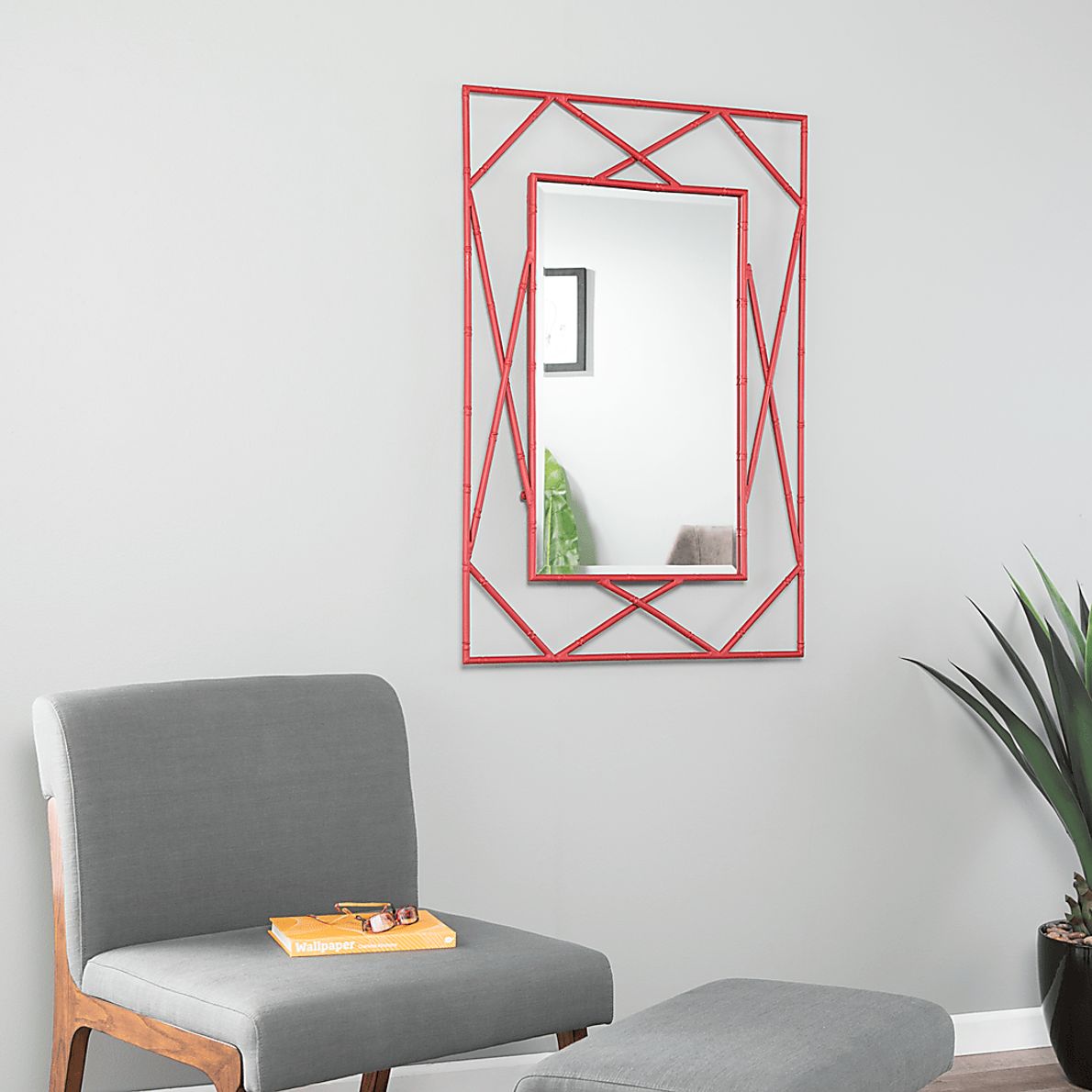 Blackwillow Red Mirror - Rooms To Go