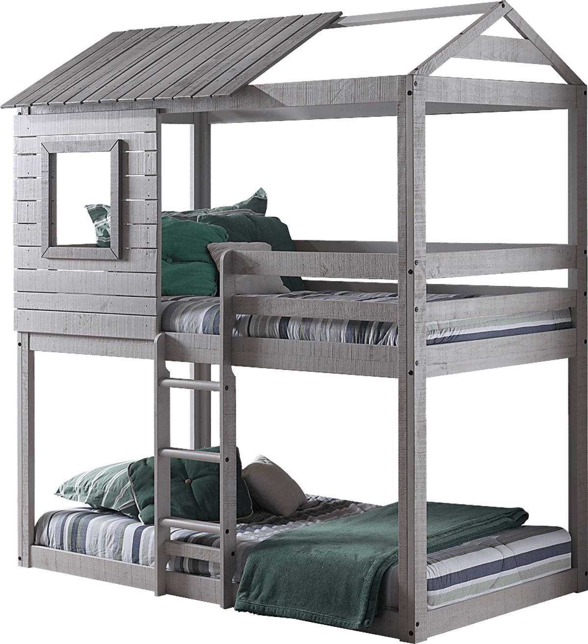 Bladensburg Gray Twin/Twin Bunk Bed | Rooms to Go